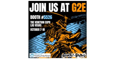 NatsumeAtari sera présent à la Global Gaming Expo G2E 2024 l un des