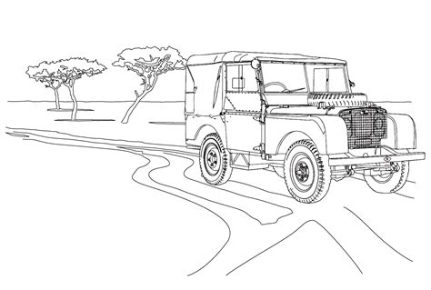 Land Rover Defender 110 Coloring Page Free Printable Coloring Pages