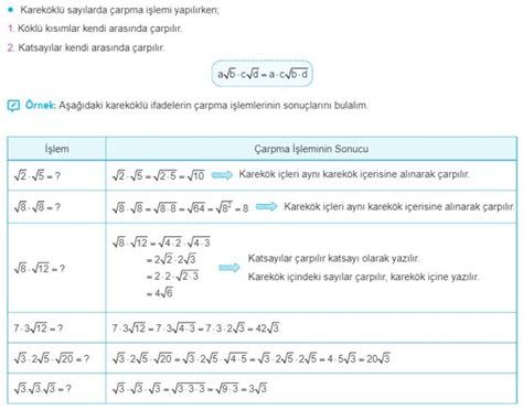 8 Sınıf Kareköklü İfadeler Konu Anlatımı Lgs Çözümlü Sorular Kareköklü
