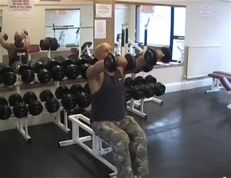 Seated Dumbbell Front Raise Video Exercise Guide Tips Atelier Yuwa