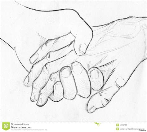 How To Draw A Couple Holding Hands