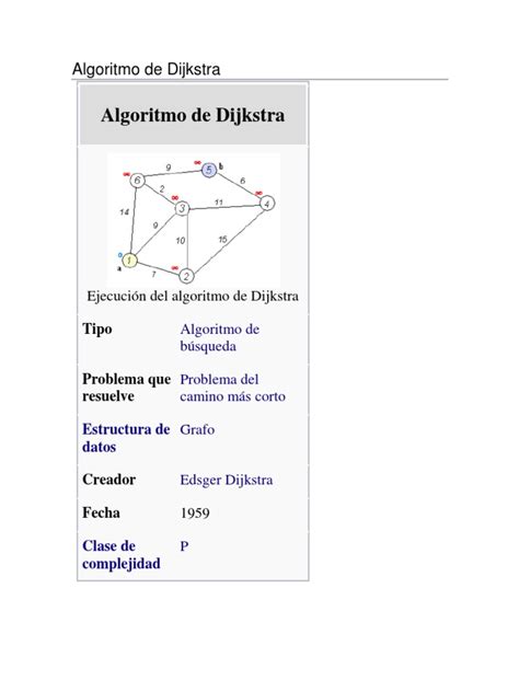 algoritmo de dijkstra pdf Áreas de informática ciencias de la computación