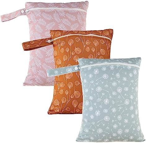 Amazon HappyFlute 3 Set Wet Bag Storage Bag Waterproof Washable