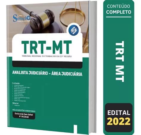 Apostila Trt Mt Analista Área Judiciária Parcelamento sem juros