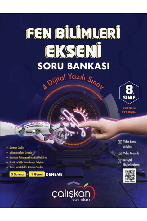 Çalışkan Yayınları 8 Sınıf Hibrit Fen Bilimleri Ekseni Soru Bankası