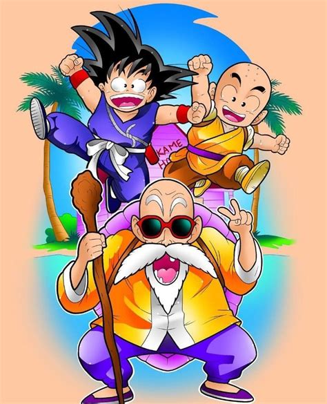 Goku Krillin Master Roshi Dragon Ball Master Roshi Goku Krillin