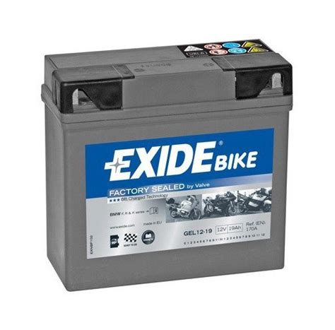 Motobaterie Exide Bike GEL 12V 19Ah GEL12 19 51913 BMW Autodíly PEMA