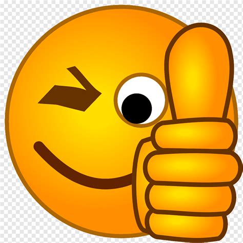 Zwinker Mit Daumen Hoch Emoji Daumen Signal Emoji Smiley Daumen Hoch