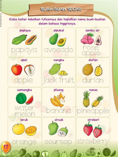 Bahasa Inggris Buah Homecare