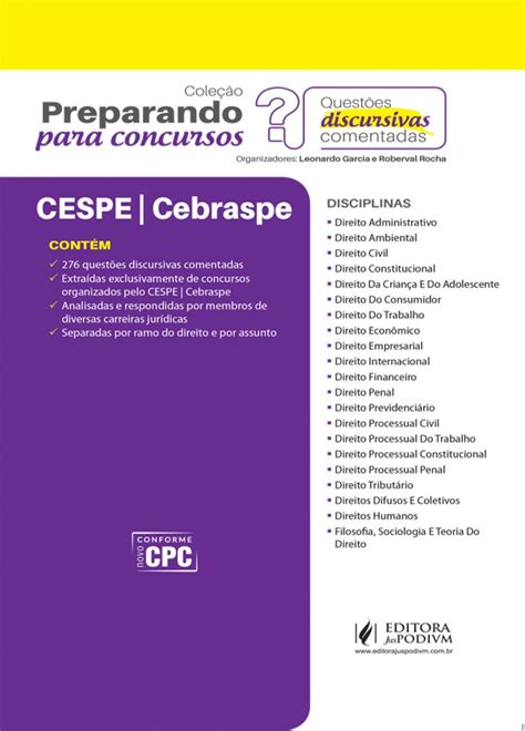 CESPE Cebraspe Questões Discursivas Comentadas Amazon br