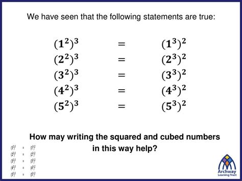 cube the first 5 square numbers ppt download