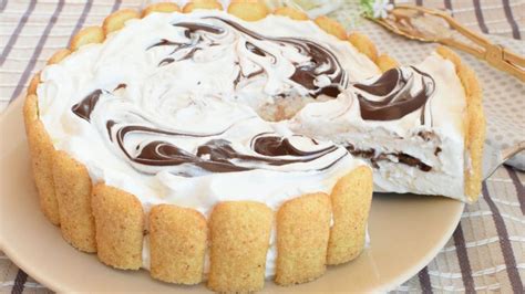Gâteau glacé au Nutella et boudoirs