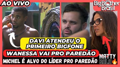 DAVI ATENDE AO BIGFONE MAS ERA TROTE WANESSA CAMARGO E MICHEL NO