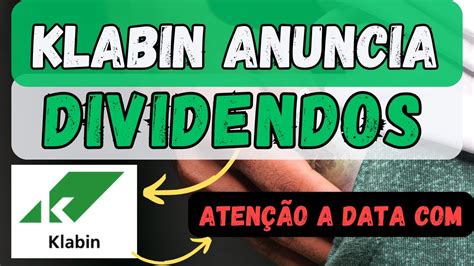 Klabin An Ncio De Dividendos Youtube