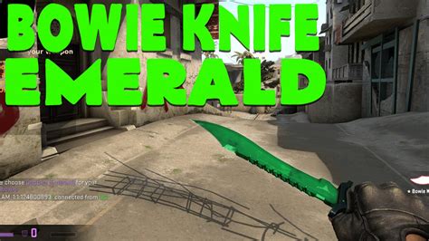 Cs Go Bowie Knife Emerald Showcase Gamma Doppler Youtube
