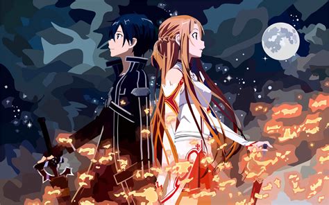 Asuna Yuuki Hd Asuna Yuuki Kirito Sword Art Online Hd Wallpaper