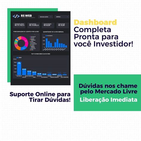 Planilha Controle De Investimentos Profissional Ações E Fiis