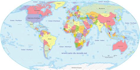 Carte détaillée du monde infini photo