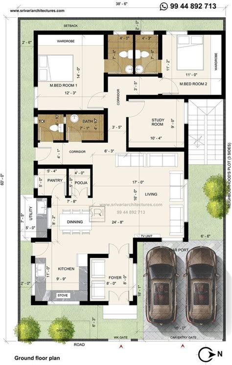 Srivariarchitectures Square House Plans Building House Plans Designs