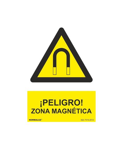 Señal industrial de Peligro Zona Magnética con tintas UV SEKURECO