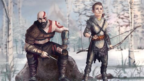 Kratos God Of War Atreus God Of War God Of War 2018 God Of War