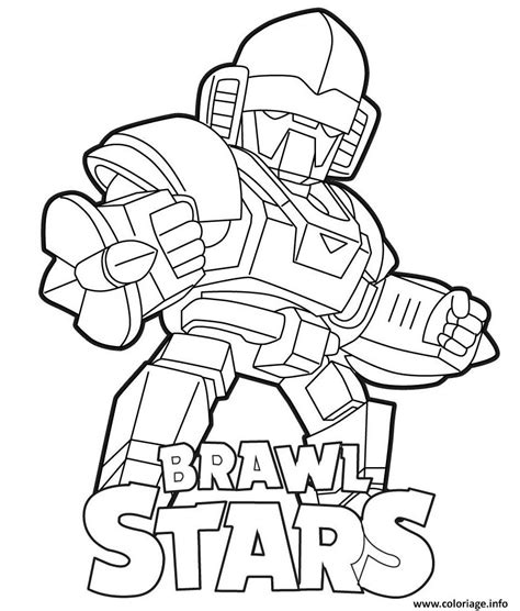 Coloriage Mecha Bo Brawl Stars Dessin Brawl Stars à imprimer