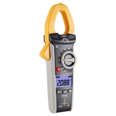 CM604 Pince multimètre 400A AC 600V AC DC MULTIMETRIX Distrimesure