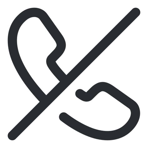Call Slash Icon In Iconsax Vol1 Linear