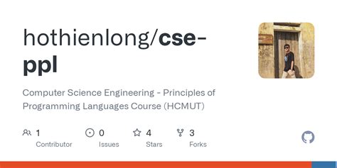 github hothienlong cse ppl computer science engineering principles of programming languages