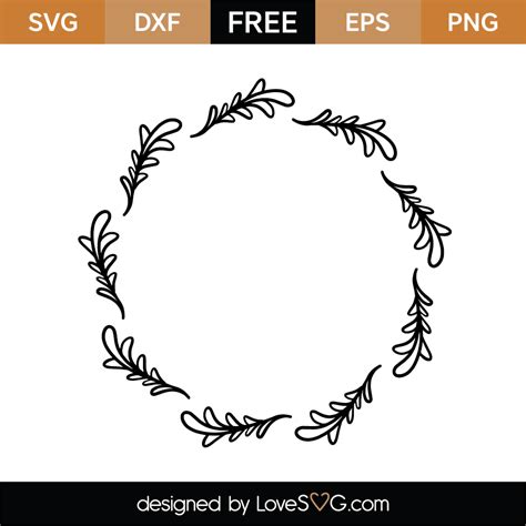 Free Monogram Frame Svg Cut File Lovesvg
