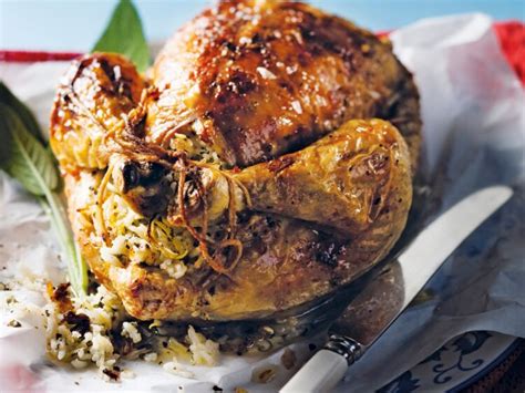 Poulet rôti farci au riz facile découvrez les recettes de Cuisine