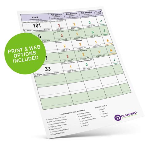 Record Keeping Worksheet Diamond Hoof Care Worksheets Library
