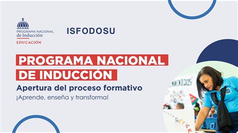 Programa Nacional de Inducción Webinar Apertura de Proceso Formativo