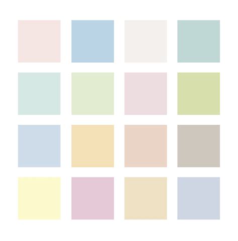 Pastel Color Mixing Chart Printable Templates Free