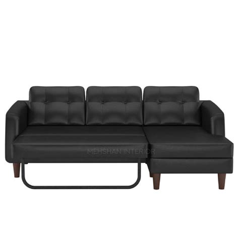 L Shape Sofa Cum Bed In Grey Color Mehshan Interiors