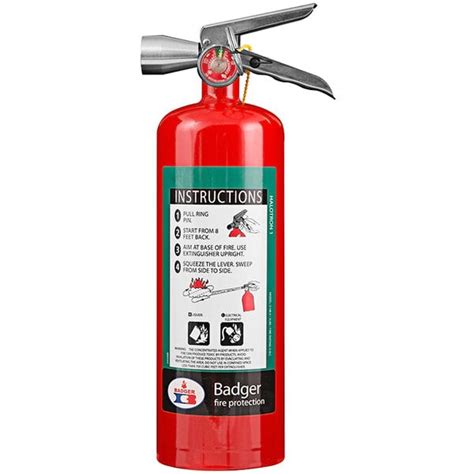 Badger Extra Lb Halotron Fire Extinguisher With Wall Hook