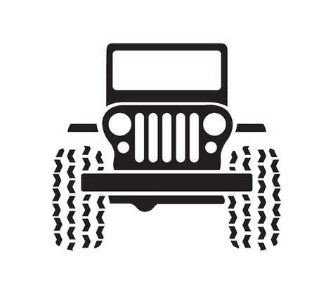 Jeep logo el icono de vector de hada de gráficos Vector Premium