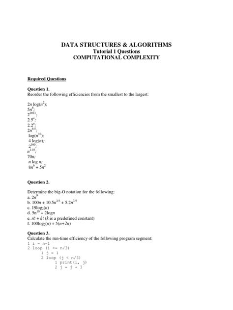 computational complexity analyzing time complexity and developing recurrence relations for