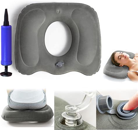 Aufblasbares Orthopädisch Kissen Sitzkissen Hämorrhoiden mit Pumpe