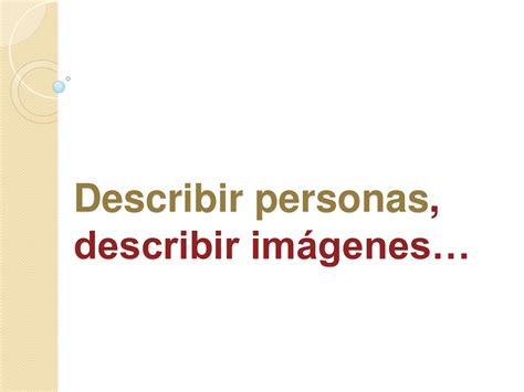 Calam O Describir Personas Im Genes
