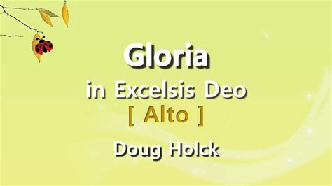 Gloria In Excelsis Deo Doug Holck Alto Christmasmusic Carol