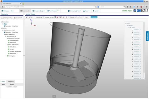 stirred tank reactor simulation with multiphase flow by milad mafi simscale