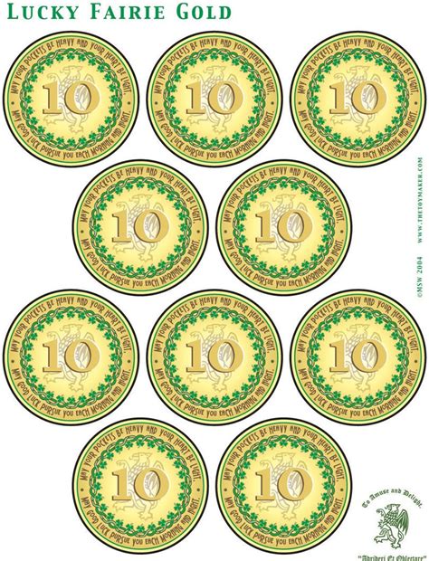 Gold Coin Cutouts