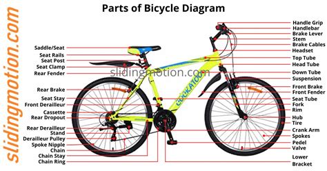 Complete Guide 67 Parts Of Bicycle Names Functions Diagram