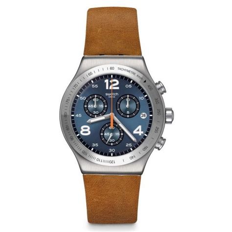 Reloj Swatch Hombre Irony Chrono Cognac Wrist YVS470 Joyería de Moda