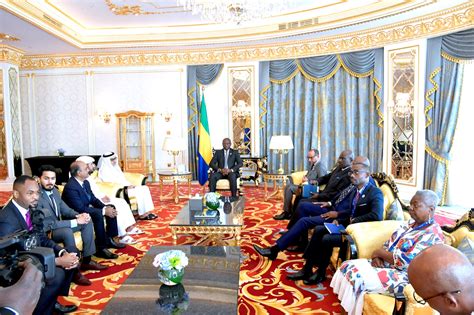 Emirats Arabes Unis le Général Brice Clotaire Oligui Nguema échange
