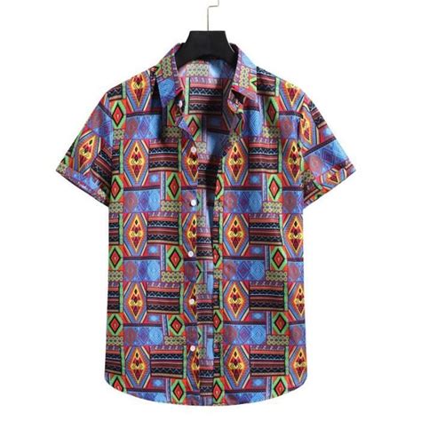Chemise Chemise à fleurs hawaïennes pour Homme tenue d été décontractée
