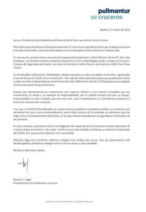 Autoridad de Turismo on Twitter Pullmantur agradece atención brindada