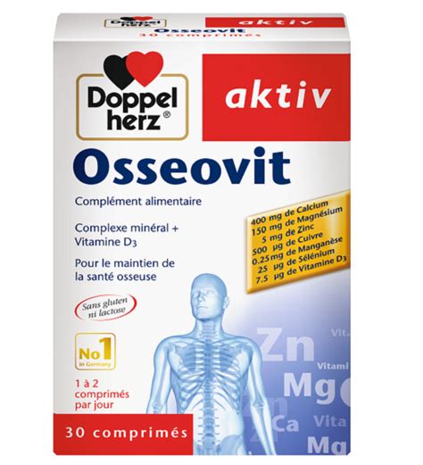 Doppel Herz Aktiv Osseovit 30 Comprimes Beautymall