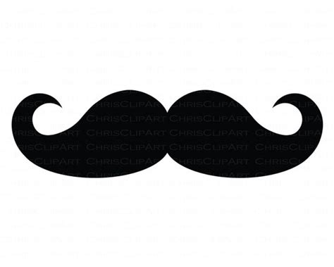 Mustache Vector Mustache Graphic Mustache Clipart Svg Etsy Singapore
